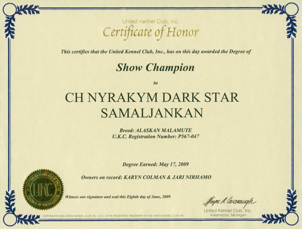 Show Results UKC Certificates Show Results UKC Certificates